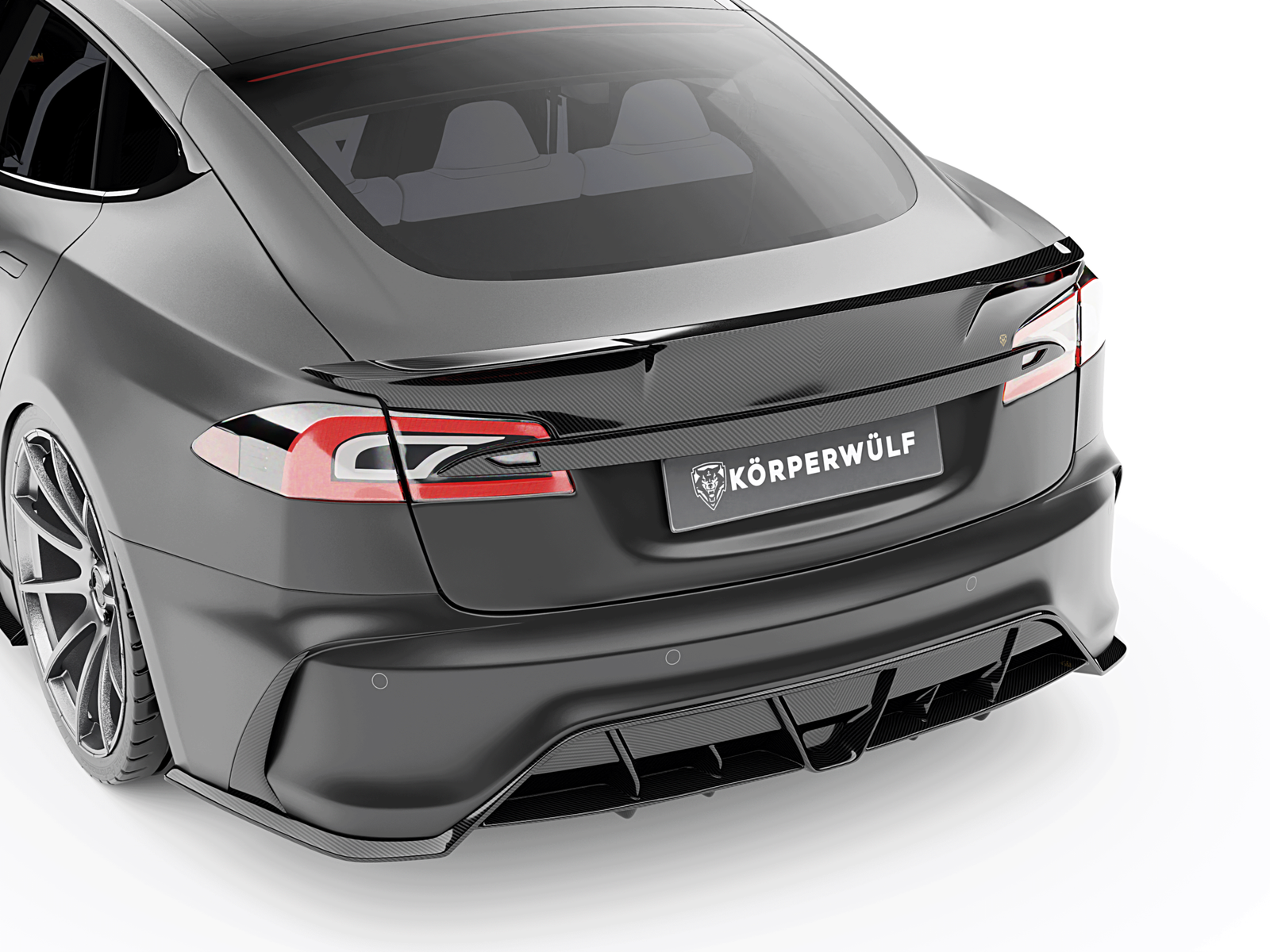 Anthus Monarch Rear Trunk Spoiler – Tesla Model S – Carbon Aero Accessories