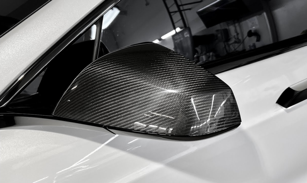 Carbon Mirror Covers – Tesla Model S Refresh – Carbon Aero Accessories